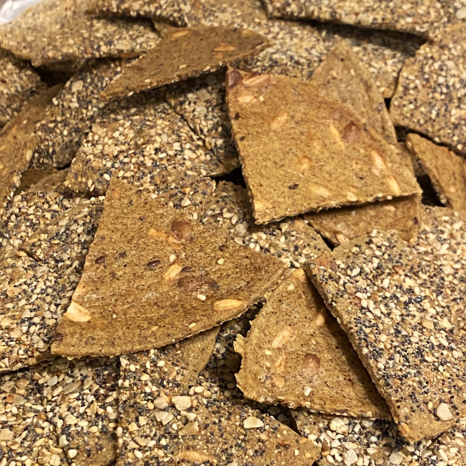 Protein “Bagel Topped” Buckwheat Crackers- Vegan – Delish Kitch
