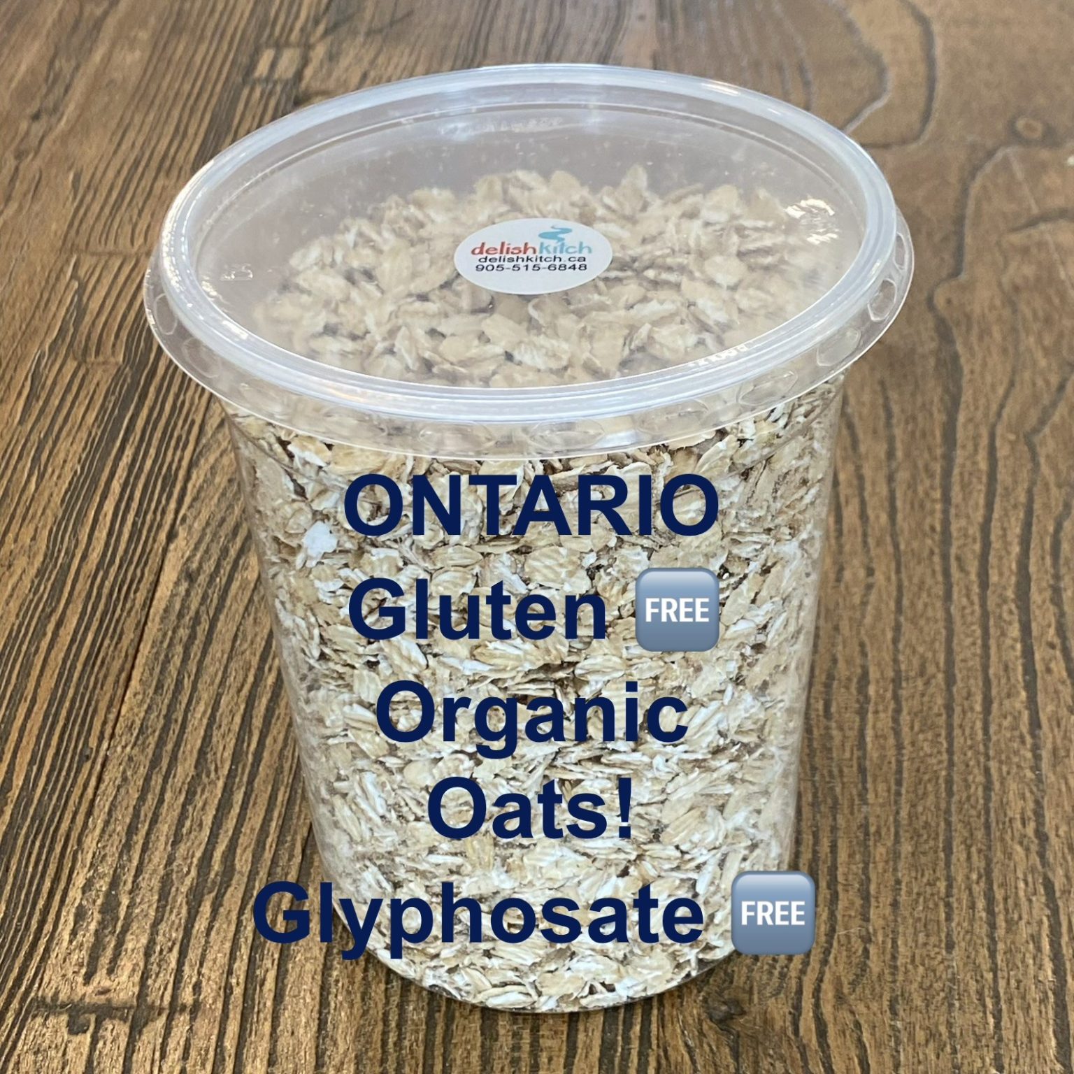 ONTARIO “Gluten Free” Oats- Organic Glyphosate Free – Delish Kitch
